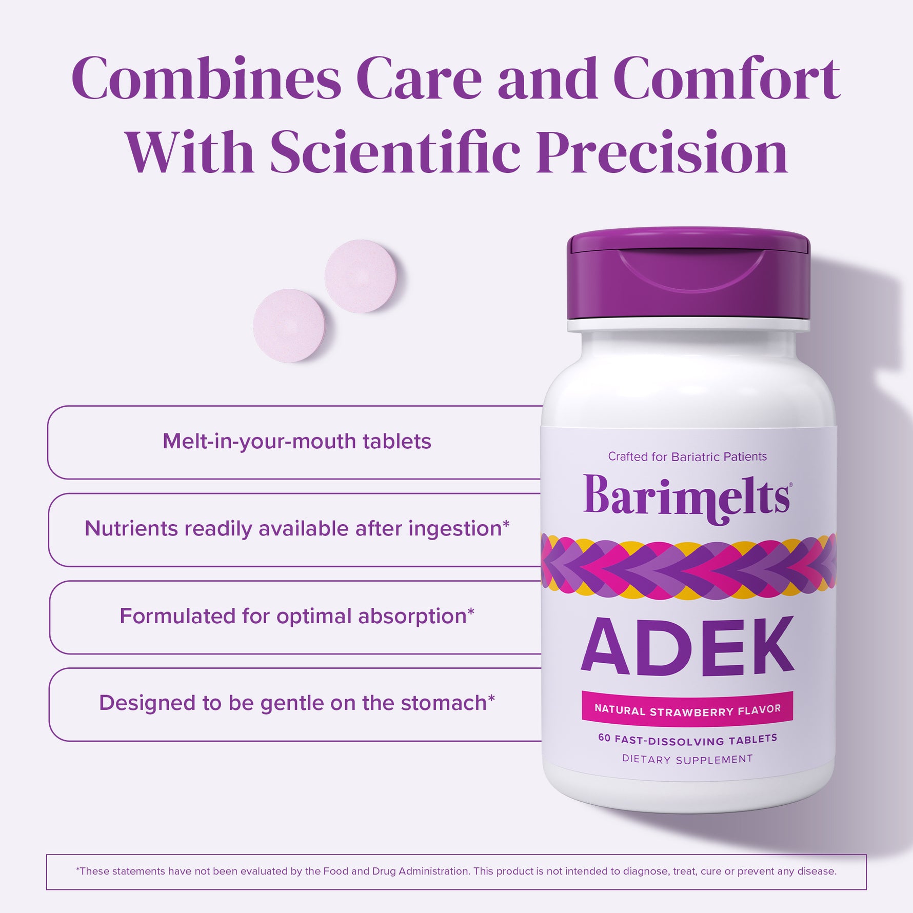 ADEK Vitamins | 60 Ct | Fast-Dissolving | Barimelts