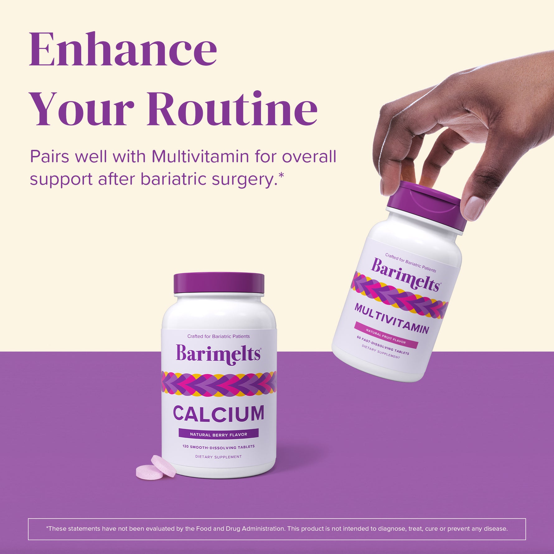 Bariatric Calcium Citrate | 120 Ct | Smooth-Dissolving | Barimelts