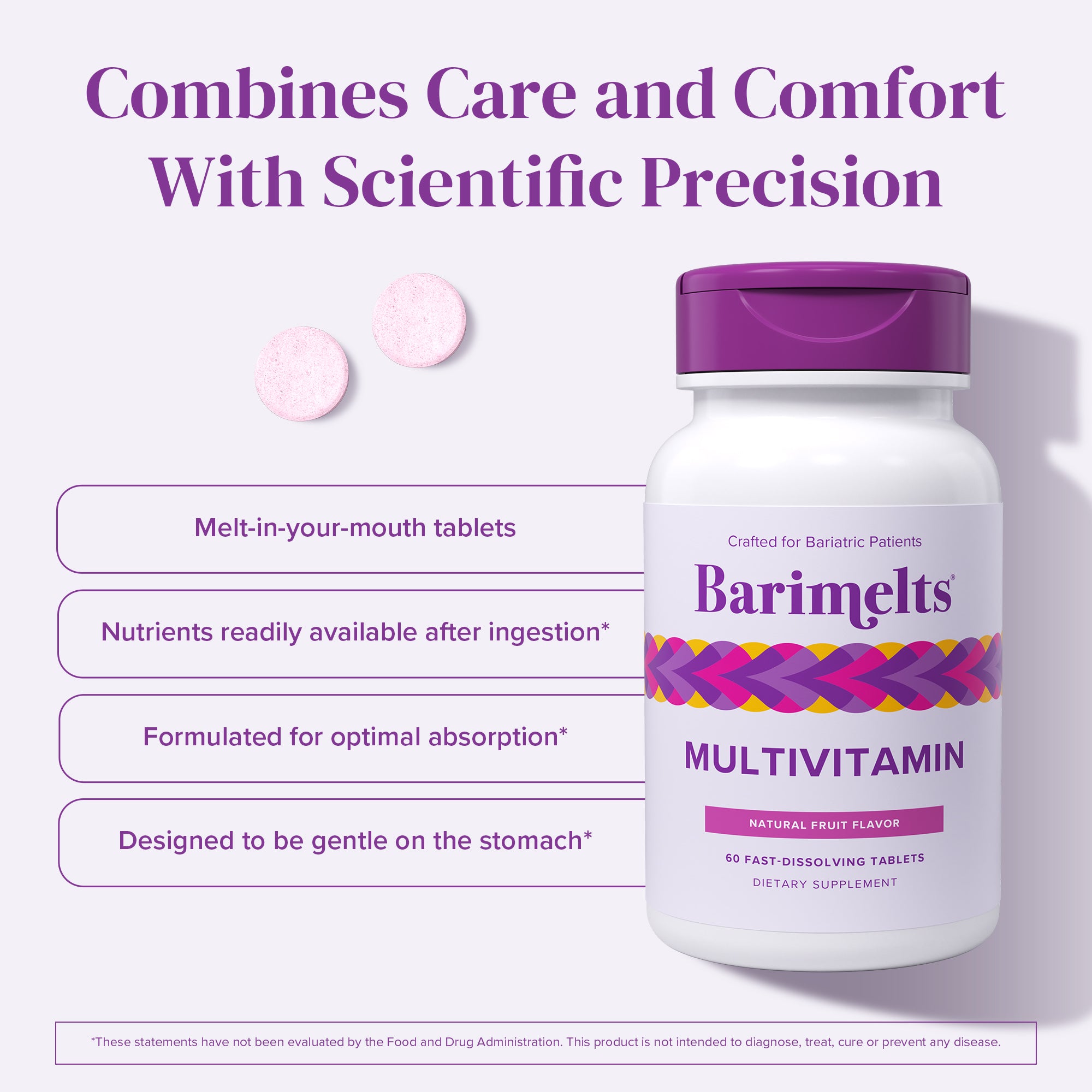 Multivitamins | 60 Ct | Fast-Dissolving | Barimelts
